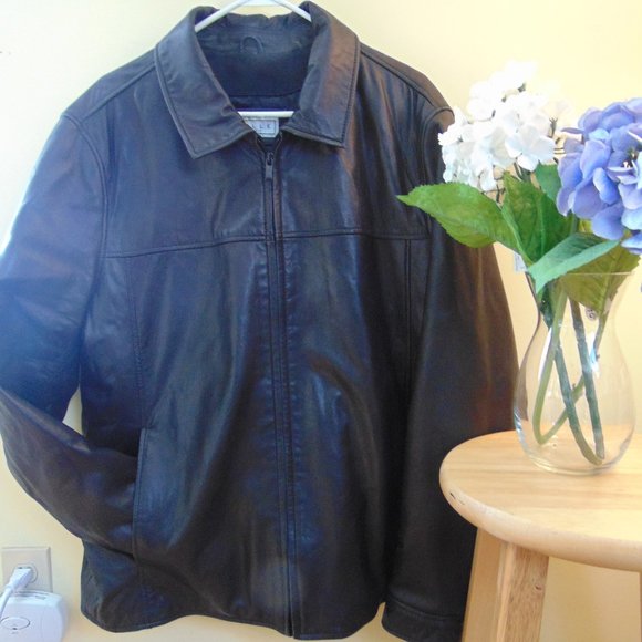Pelle Studio | Jackets & Coats | Pelle Studio Mens Black Leather Jacket ...